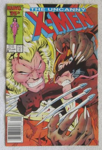 The Uncanny X-Men #213 (Jan 1987, Marvel) Wolverine vs Sabretooth VF/N ...