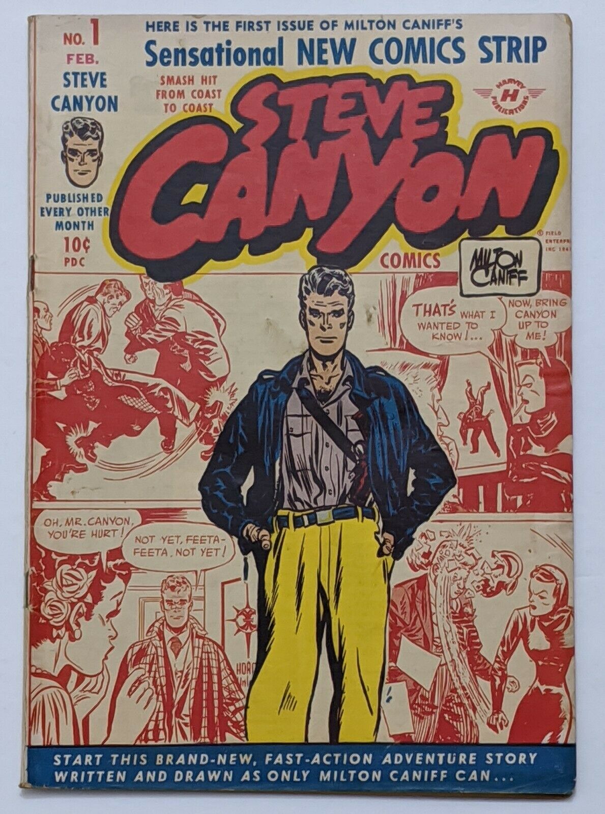 Steve Canyon Comics #1 (Feb 1948, Harvey) FN 6.0 Bob Powell Maurice Wh ...