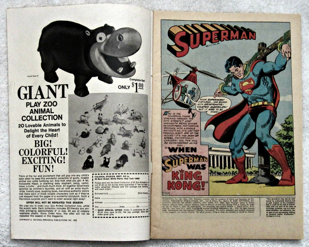 Superman #226 (May 1970, DC) VG+ 4.5 – notfromthisearth